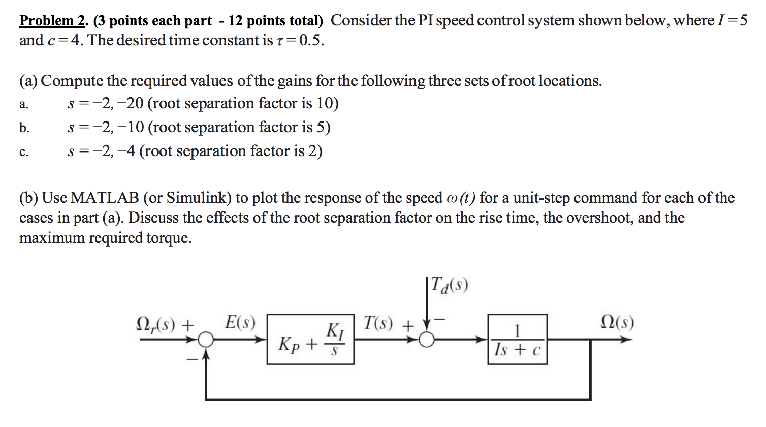 Problem 2. (3 points each part - 12 points total) | Chegg.com