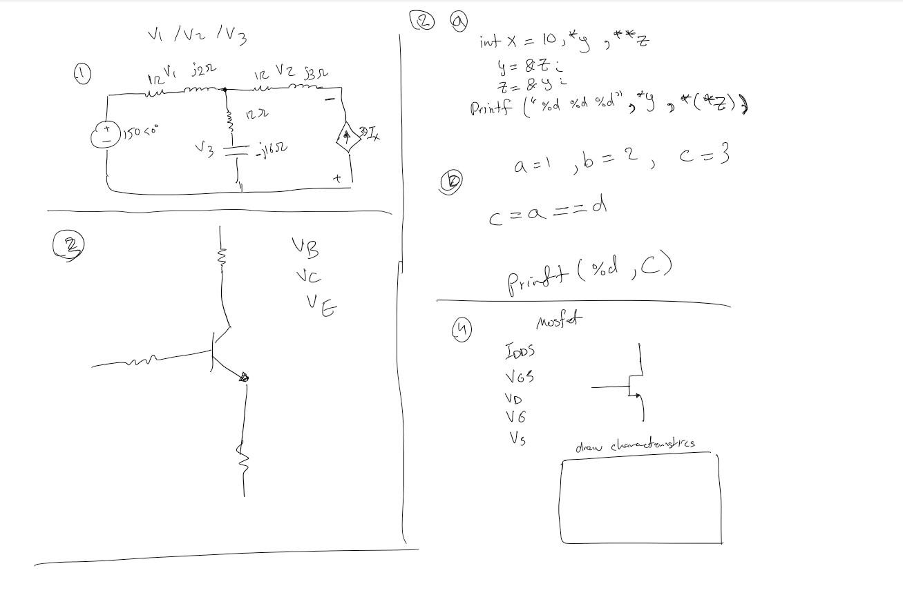 I have a basic Electrical Engineering Questions, 1) | Chegg.com