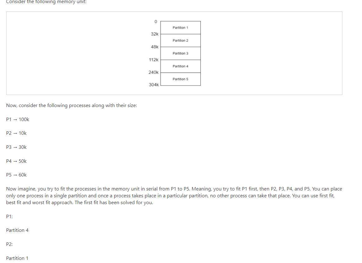 Solved OPERATING SYSTEM [SHOW ME THE process with | Chegg.com