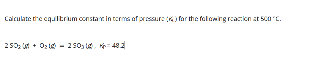 Solved Calculate the equilibrium constant in terms of | Chegg.com