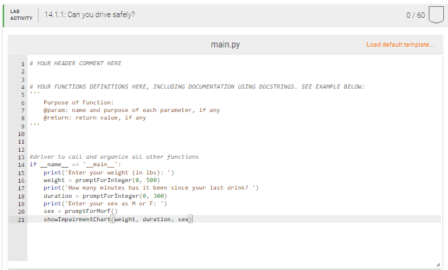 Solved 14.1 Can you drive safely? This lab will be available | Chegg.com