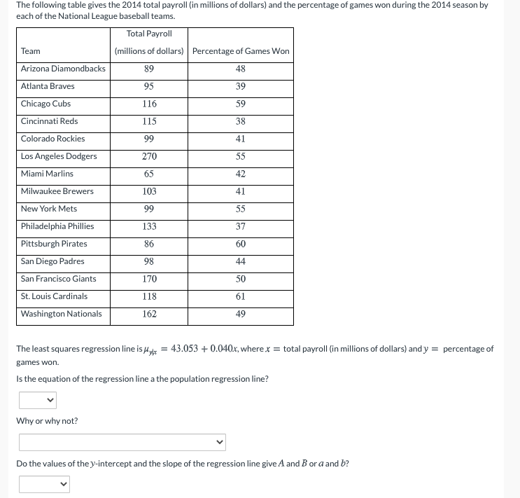 Solved A population data set produced the following | Chegg.com