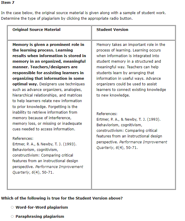Solved Original Source Material Student Version The | Chegg.com