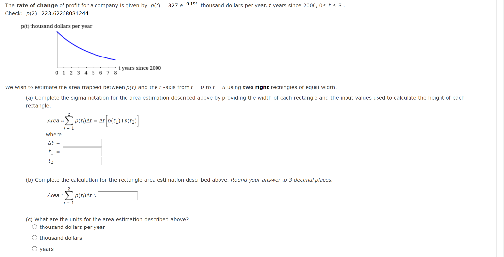 Solved The rate of change of profit for a company is given | Chegg.com