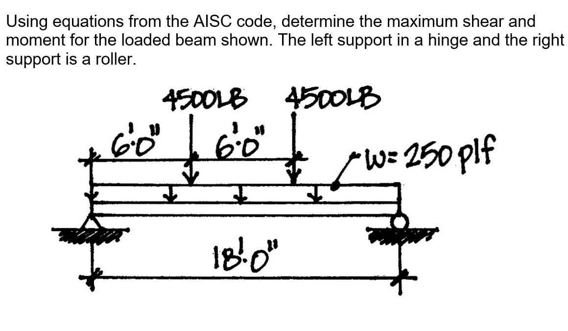 Solved Using equations from the AISC code, determine the | Chegg.com