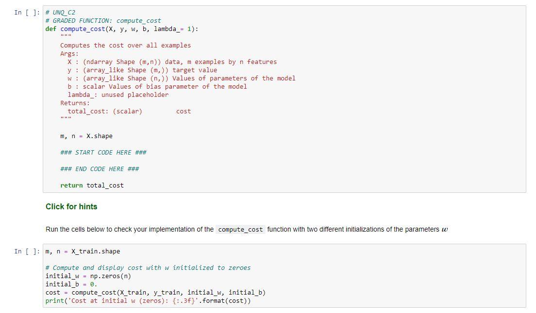 Solved Click for hints Run the cells below to check your | Chegg.com