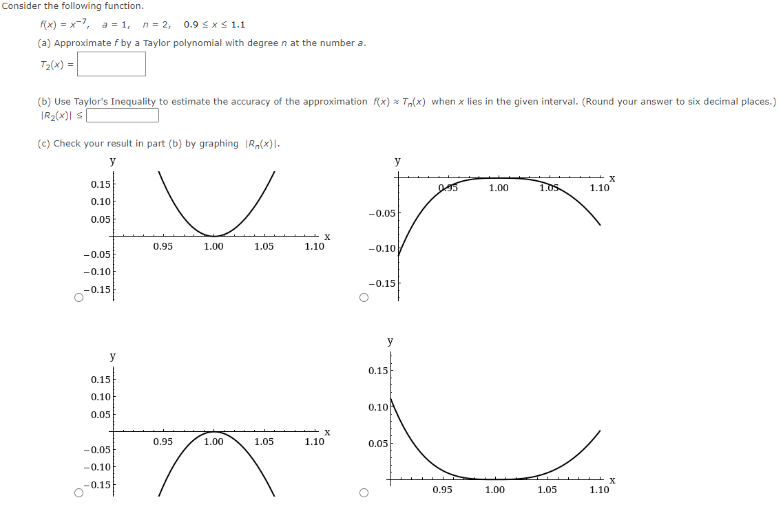 Solved Consider the following function. Approximate f by a | Chegg.com