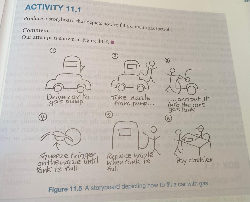 Solved ACTIVITY 11.1 Produce a storyboard that depicts how | Chegg.com