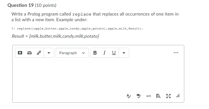 Solved Write A Prolog Program Called Replace That 