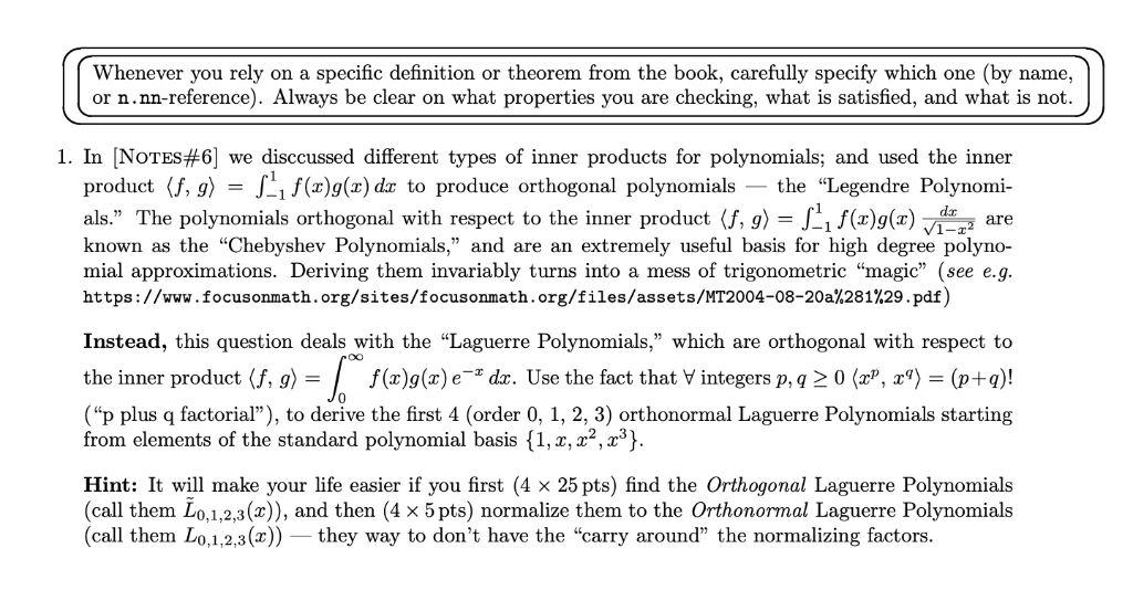 Solved Whenever you rely on a specific definition or theorem | Chegg.com