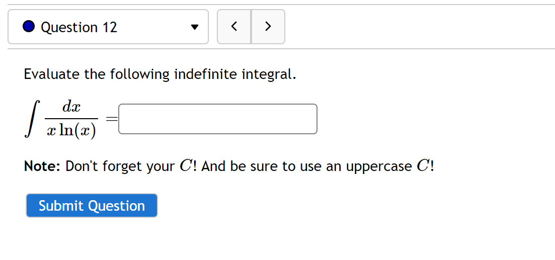 Solved Evaluate the following indefinite integral. | Chegg.com