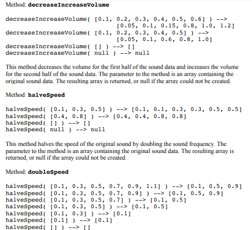 Solved Method: decrease IncreaseVolume decrease | Chegg.com