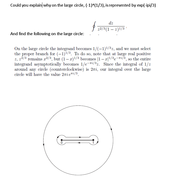 Solved Could you explain| ﻿why on the large circle, | Chegg.com