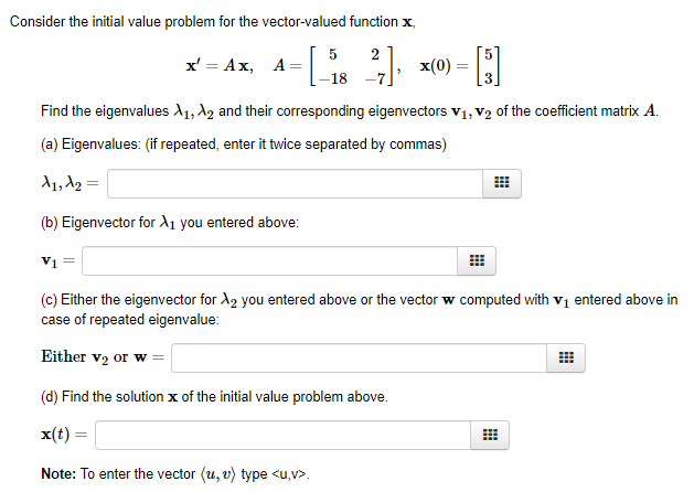 Solved Consider the initial value problem for the | Chegg.com