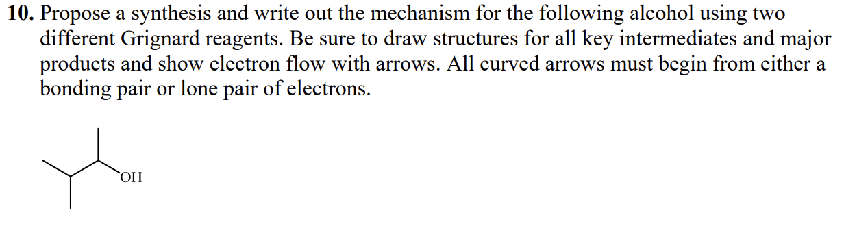 Solved Propose a synthesis and write out the mechanism for | Chegg.com