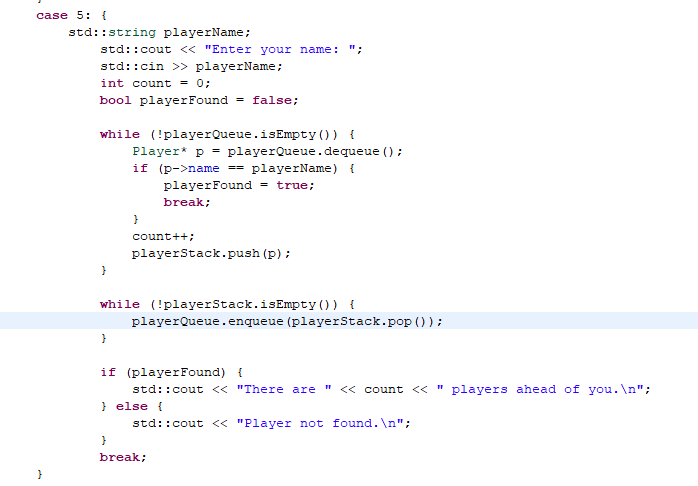 Solved In C++:I need help on item 5: I have provided my code | Chegg.com