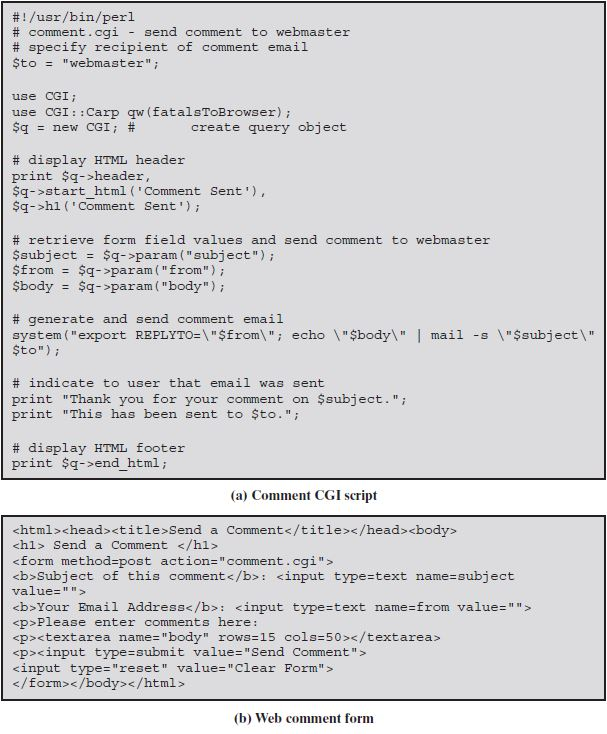 Solved You are asked to improve the security in the CGI | Chegg.com