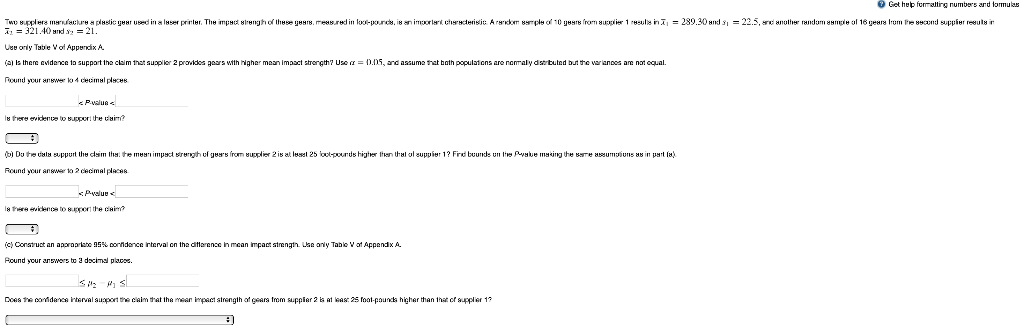 Get help furmaling numbers and formulas another | Chegg.com