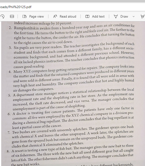 Solved IN each case, which of Mill's method is being | Chegg.com