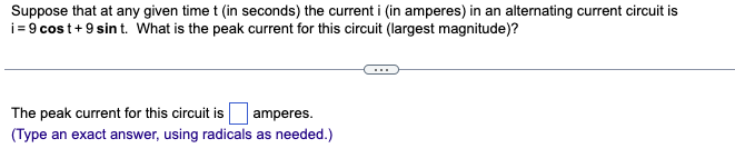 Solved Suppose that at any given time t (in seconds) the | Chegg.com