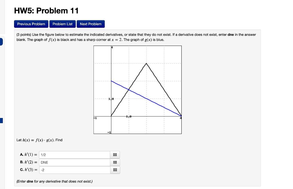 Solved HW5: Problem 11 Previous Problem Problem List Next | Chegg.com