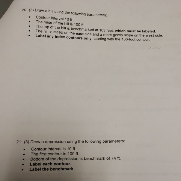 (1) What is the benchmark elevation at the top of | Chegg.com