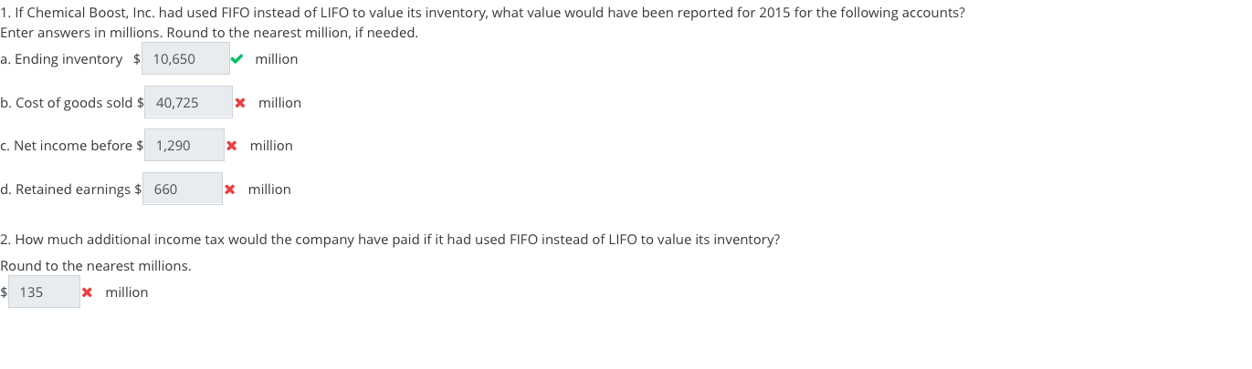 Solved Restating Inventory Values Using the LIFO Inventory | Chegg.com