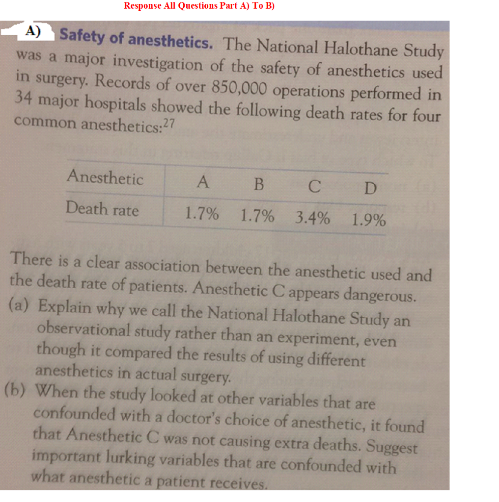 Solved Response All Questions Part A) To B) A) Safety of | Chegg.com