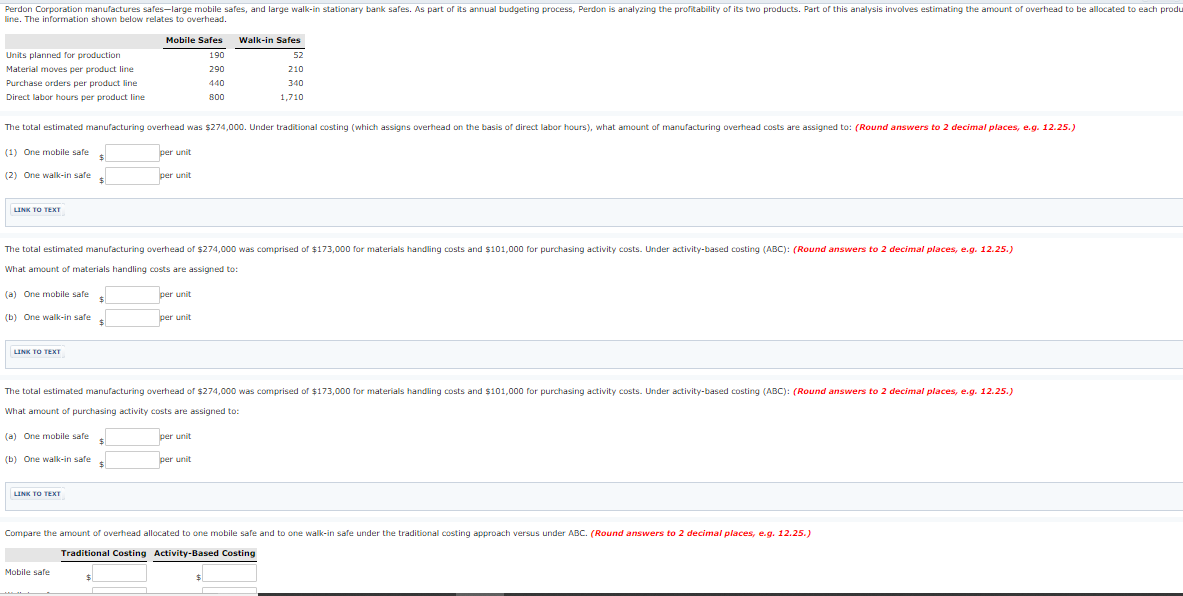 Solved Exercise 17-3 EcoFabrics has budgeted overhead costs | Chegg.com