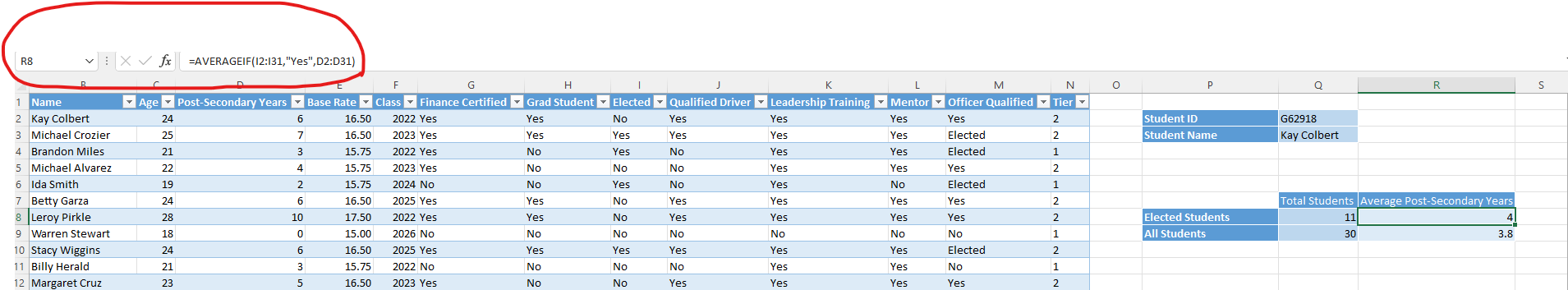 Solved What's the function of Q3 & R8 at the Excel Module 7: | Chegg.com