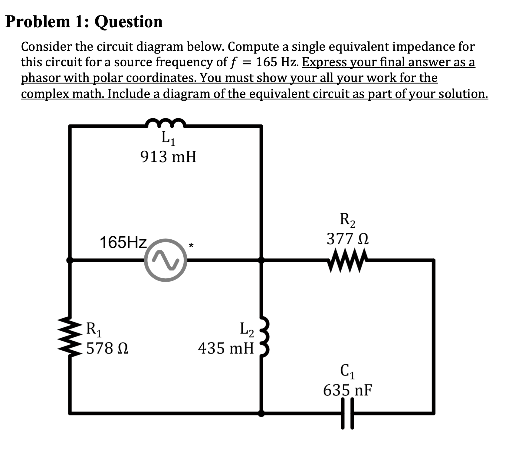 Solved Consider the circuit diagram below. Compute a single | Chegg.com