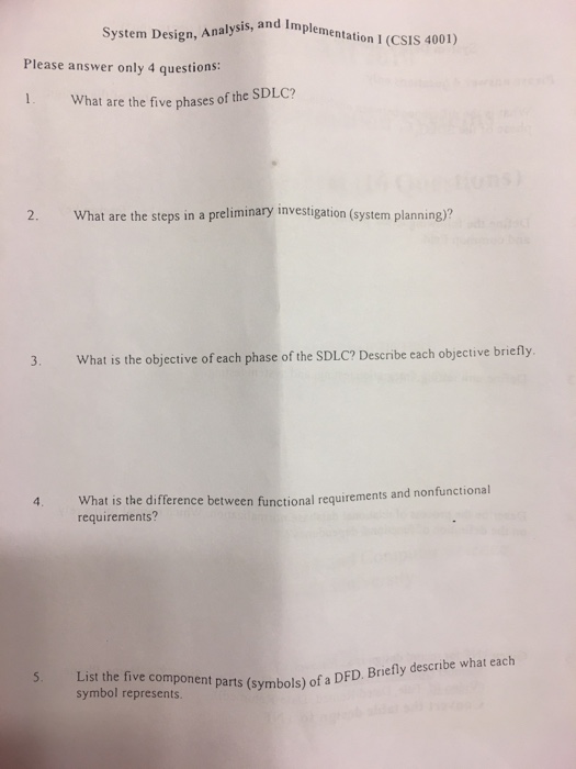 Solved alysis, and Implementation 1 (CSIS 4001) Please | Chegg.com