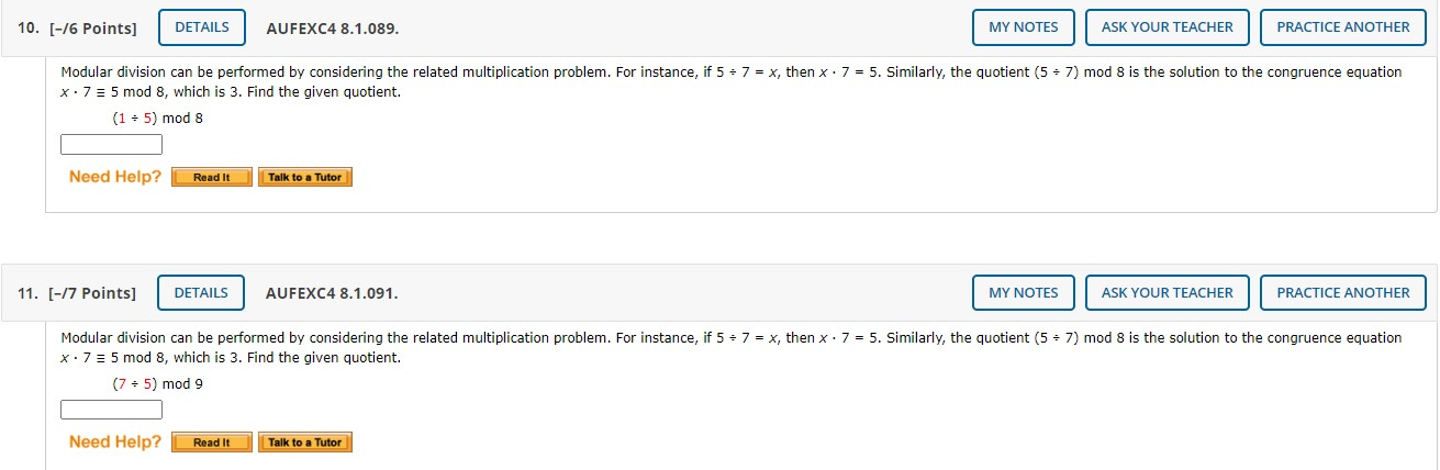 Solved 8. [3.5/7 Points] DETAILS PREVIOUS ANSWERS AUFEXC4 | Chegg.com