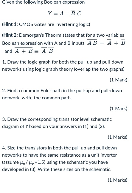 Solved Given the following Boolean expression Y = A +BC | Chegg.com