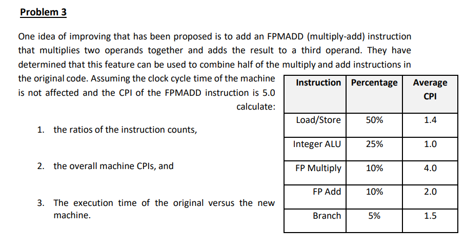 Solved One idea of improving that has been proposed is to | Chegg.com