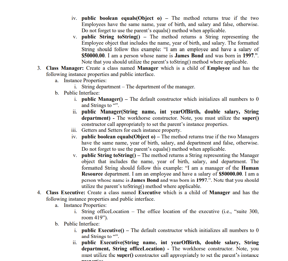 Solved Problem 1: In the first inheritance hierarchy, we | Chegg.com