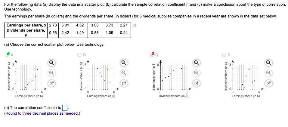 Solved For the following data (a) display the data in a | Chegg.com