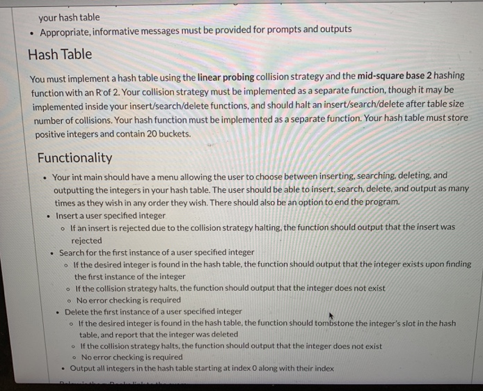 Solved Each functionality component must be implemented as a | Chegg.com