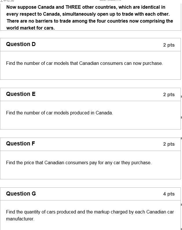 Solved Consider the Krugman model of trade. Car | Chegg.com