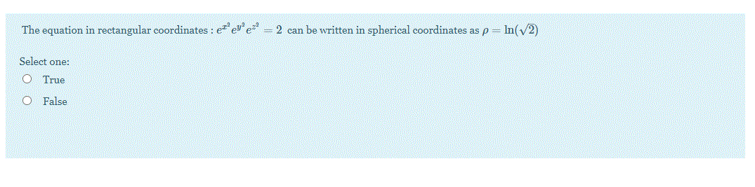 Solved The equation in rectangular coordinates: et eve? 2 | Chegg.com