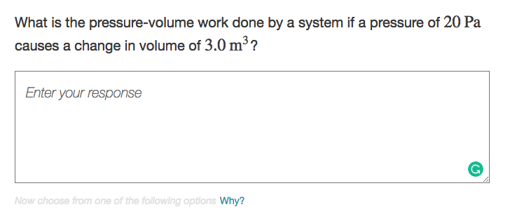 Solved What is the pressure-volume work done by a system if | Chegg.com