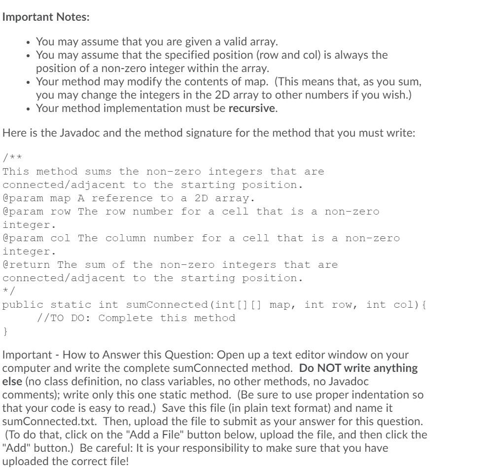 Solved In A 2 Dimensional Integer Array There Are Non Zero 9938