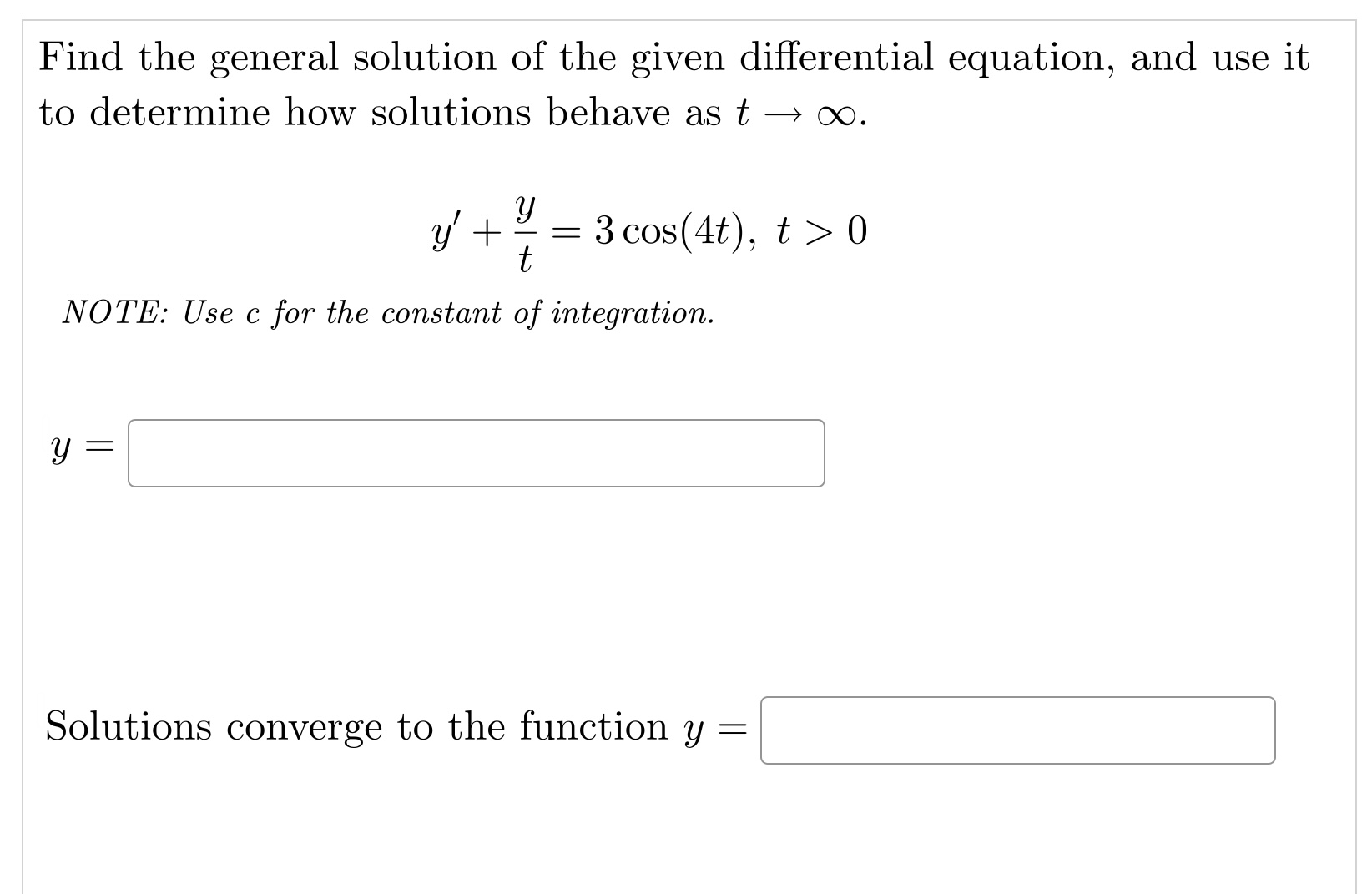 Solved Find the general solution of the given differential | Chegg.com