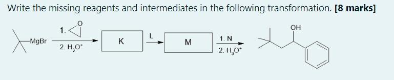 Solved Complete the following reaction scheme. Use | Chegg.com