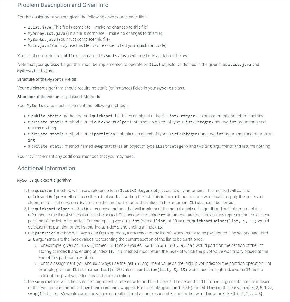 Solved Problem Description and Given Info For this | Chegg.com