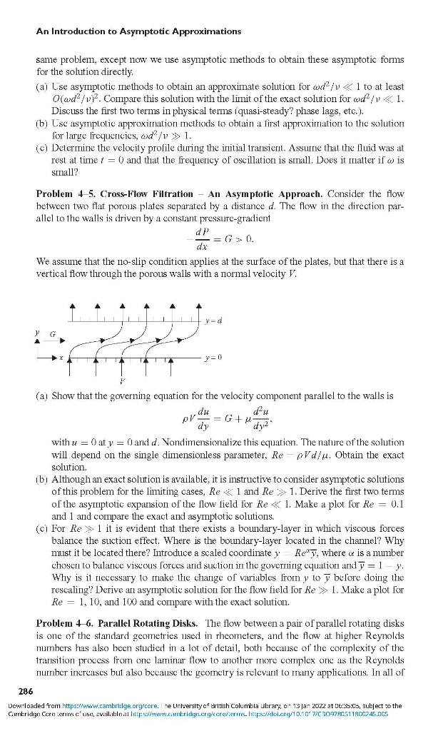 An Introduction to Asymptotic Approximations G. | Chegg.com