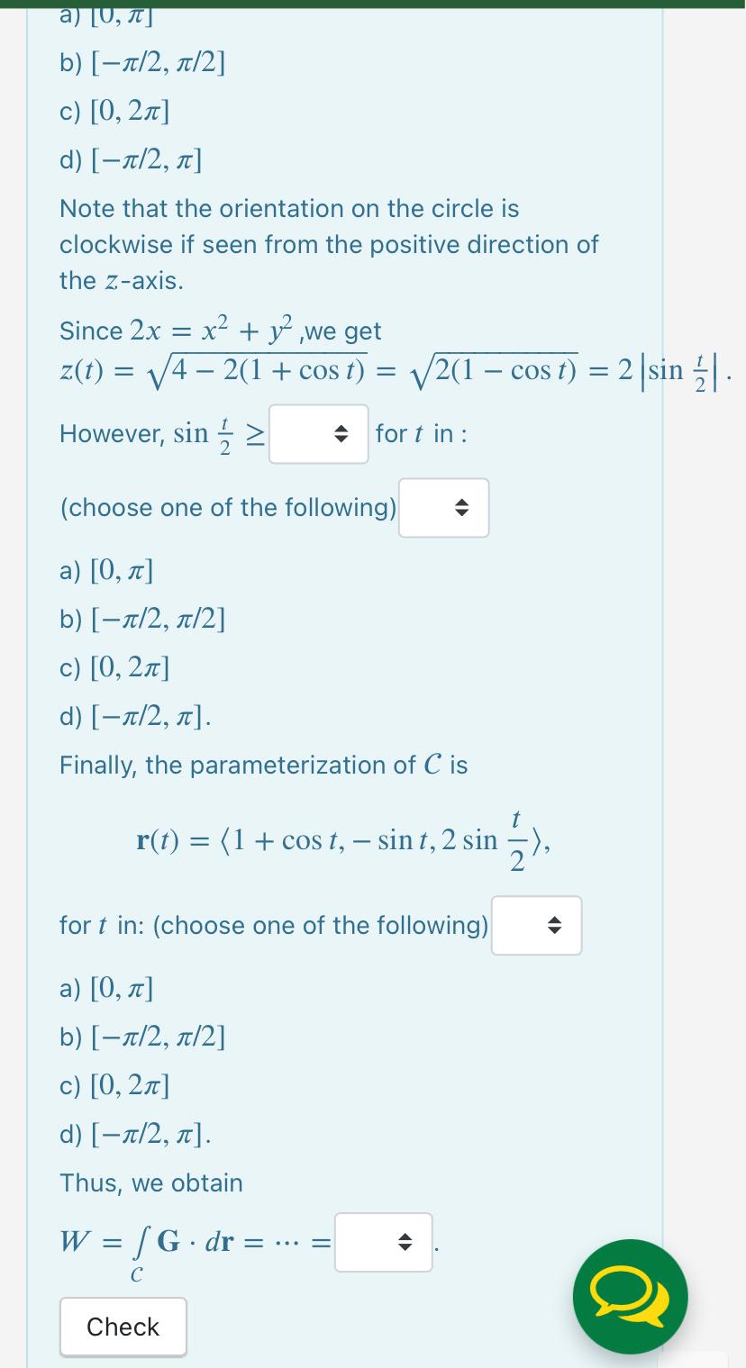 Solved Let C be the intersection of two surfaces, x2+y2−2x=0 | Chegg.com