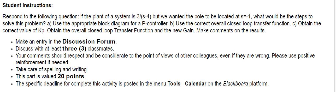 Solved Student Instructions: Respond to the following | Chegg.com