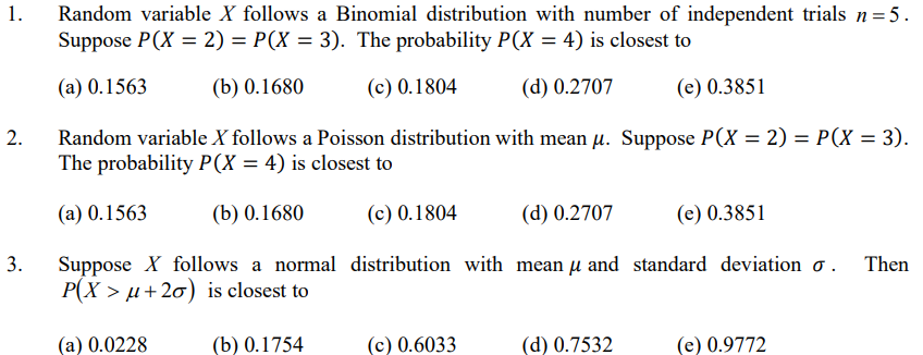 Solved Random variable x ﻿follows a Binomial distribution | Chegg.com