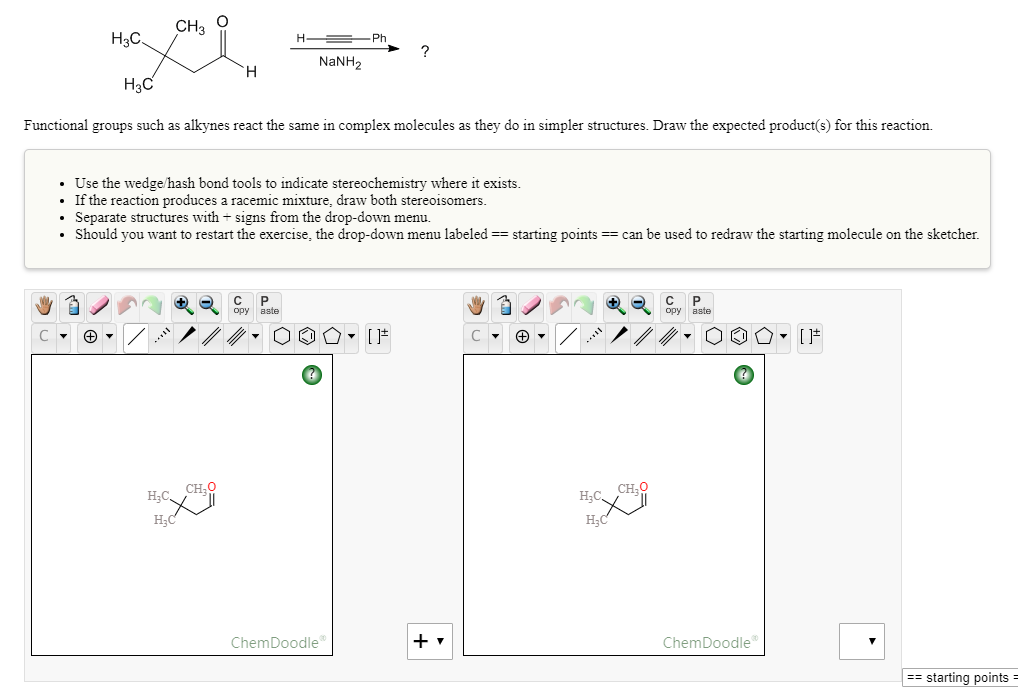 Solved Functional groups such as alkynes react the same in | Chegg.com
